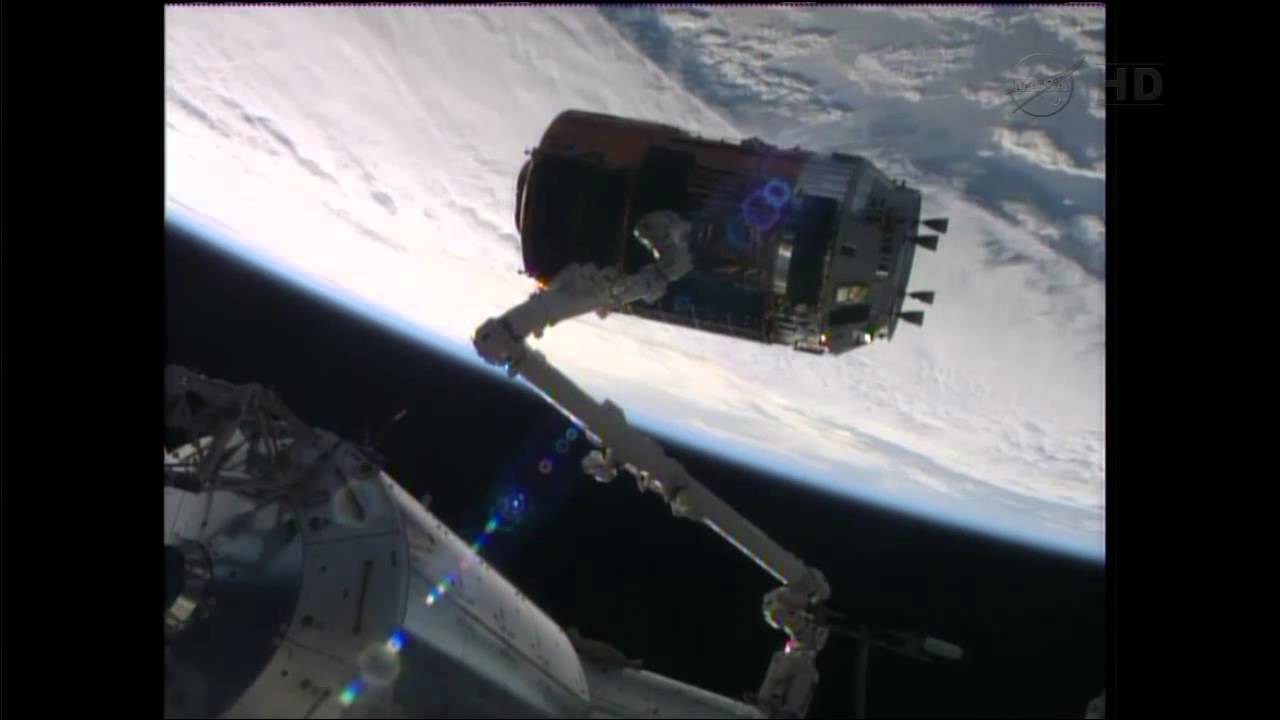 Rendezvous and Grapple of "Kounotori" H-II Transfer Vehicle-4 HTV-4 ...