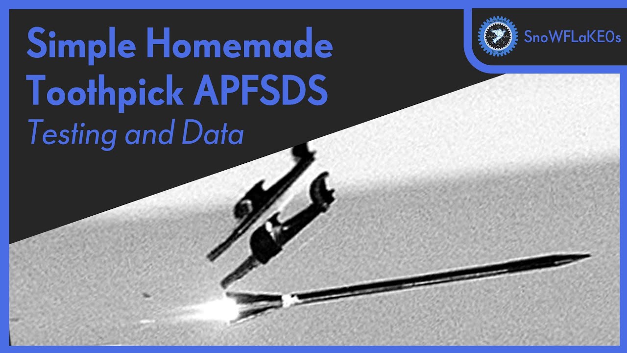 Homemade APFSDS: Made with Toothpicks - YouTube