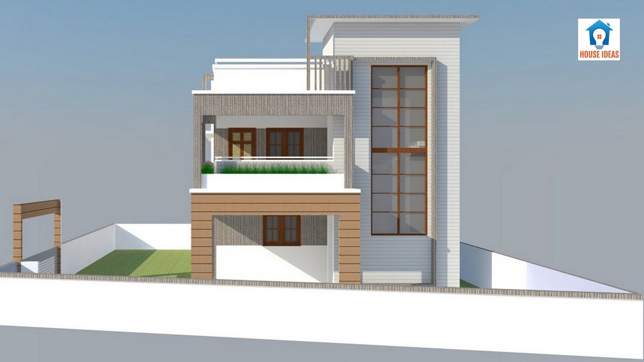Double Storey Elevation | 3d Front View | new Indian Two Storey House ...
