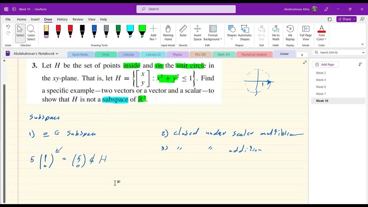 Linear Algebra: Vector Spaces, Subspaces, and linear transformations - YouTube