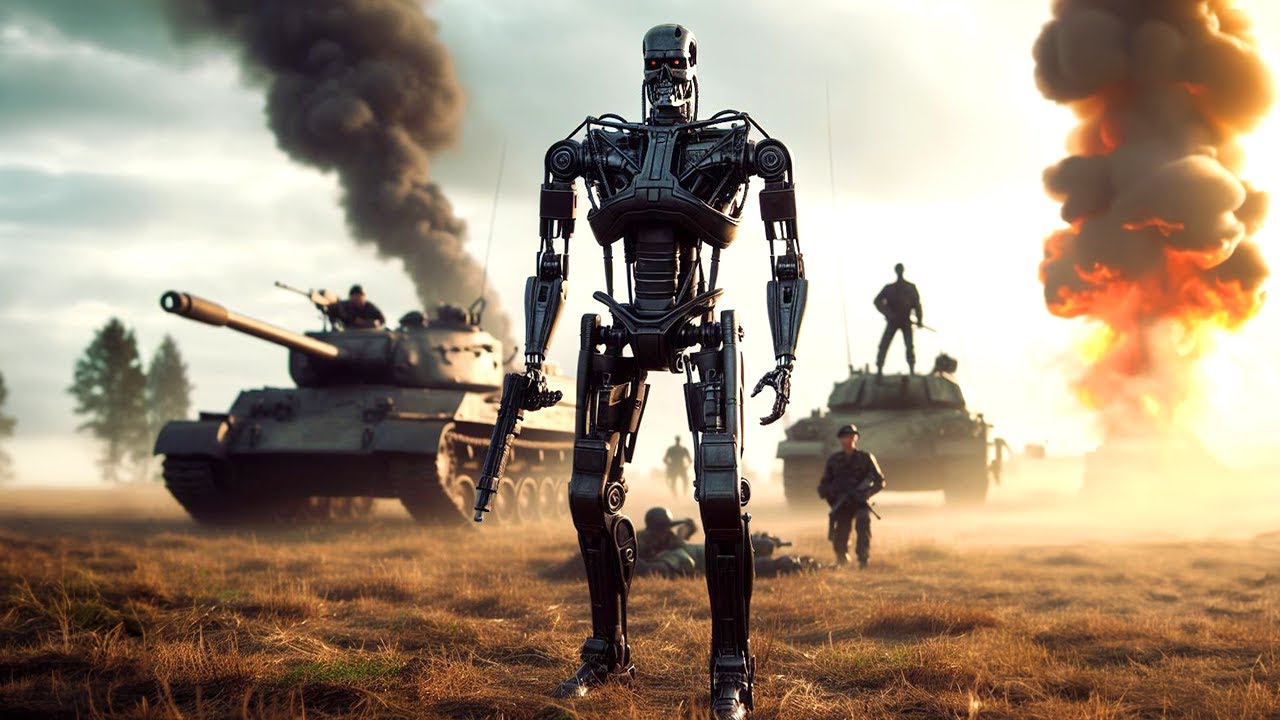T-45 & T-800 Terminator vs 1,400,000 WW2 Army | Ultimate Epic Battle ...