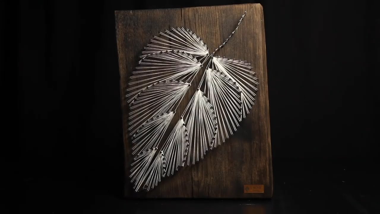 Leaf String Art Time Lapse - YouTube