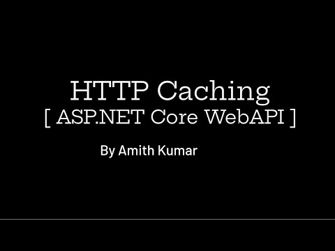 HTTP Caching - Using ASP.NET Core Web API - YouTube
