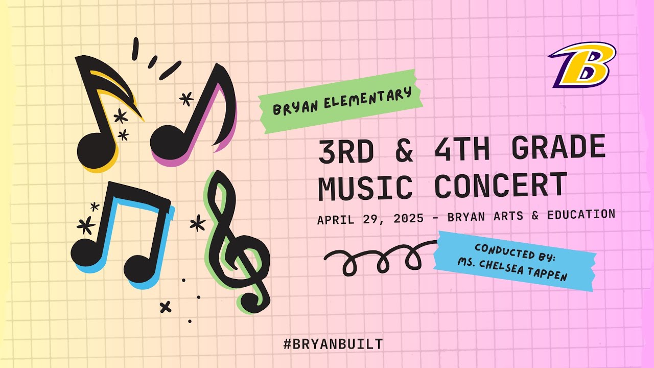 3rd and 4th Grade Music Concert - April 28, 2025 - YouTube
