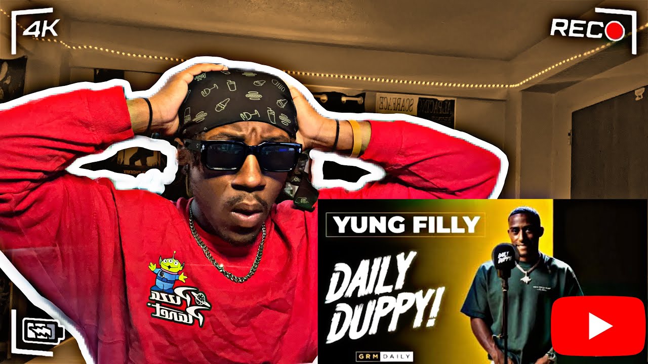 HE CAN RAP?!! Yung Filly - Daily Duppy | GRM Daily REACTION!! - YouTube