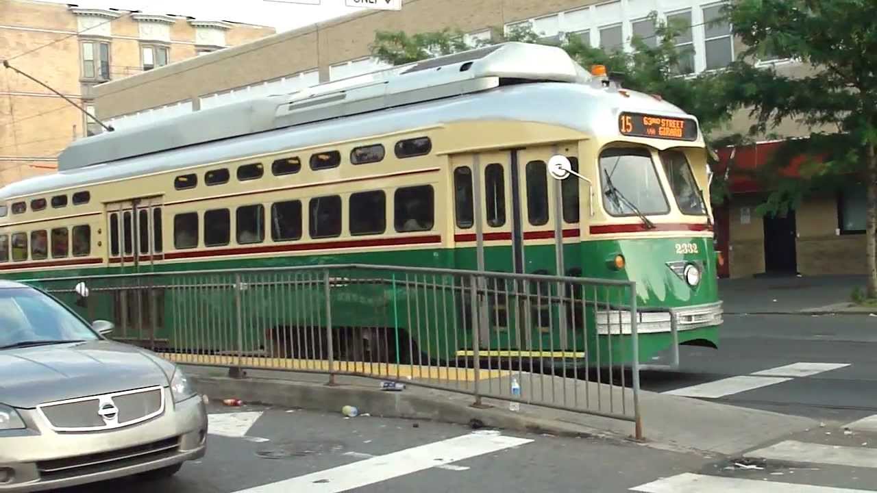 SEPTA Trolley Line: 1948 St.Louis PCC-II Street Car Route 15 Trolley ...