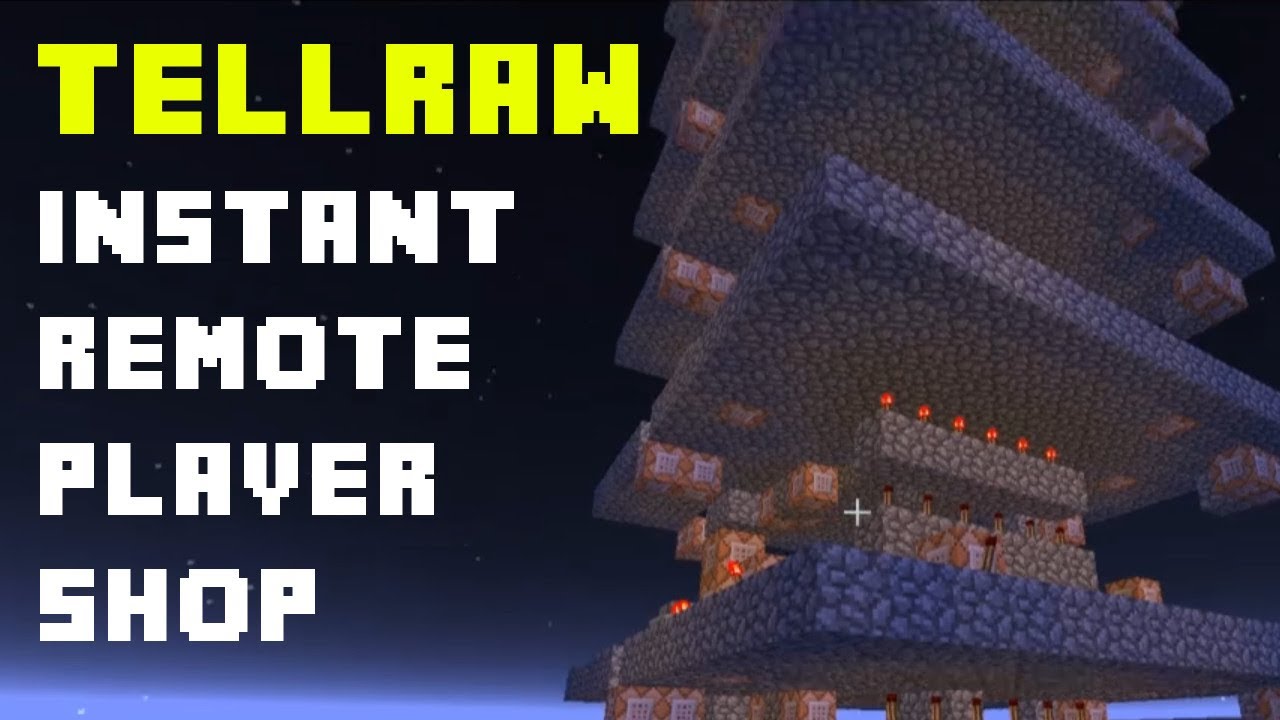 /tellraw Instant Remote Shop - Minecraft 13w37b - YouTube