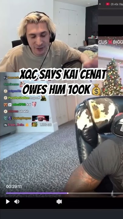 XQC Says Kai Cenat Owes Him 100K💰 #kaicenat #xqc #trending - YouTube