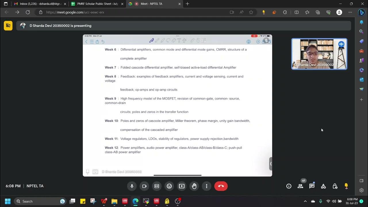Week 1 Live Problem solving session: Analog Electronic Circuits - YouTube
