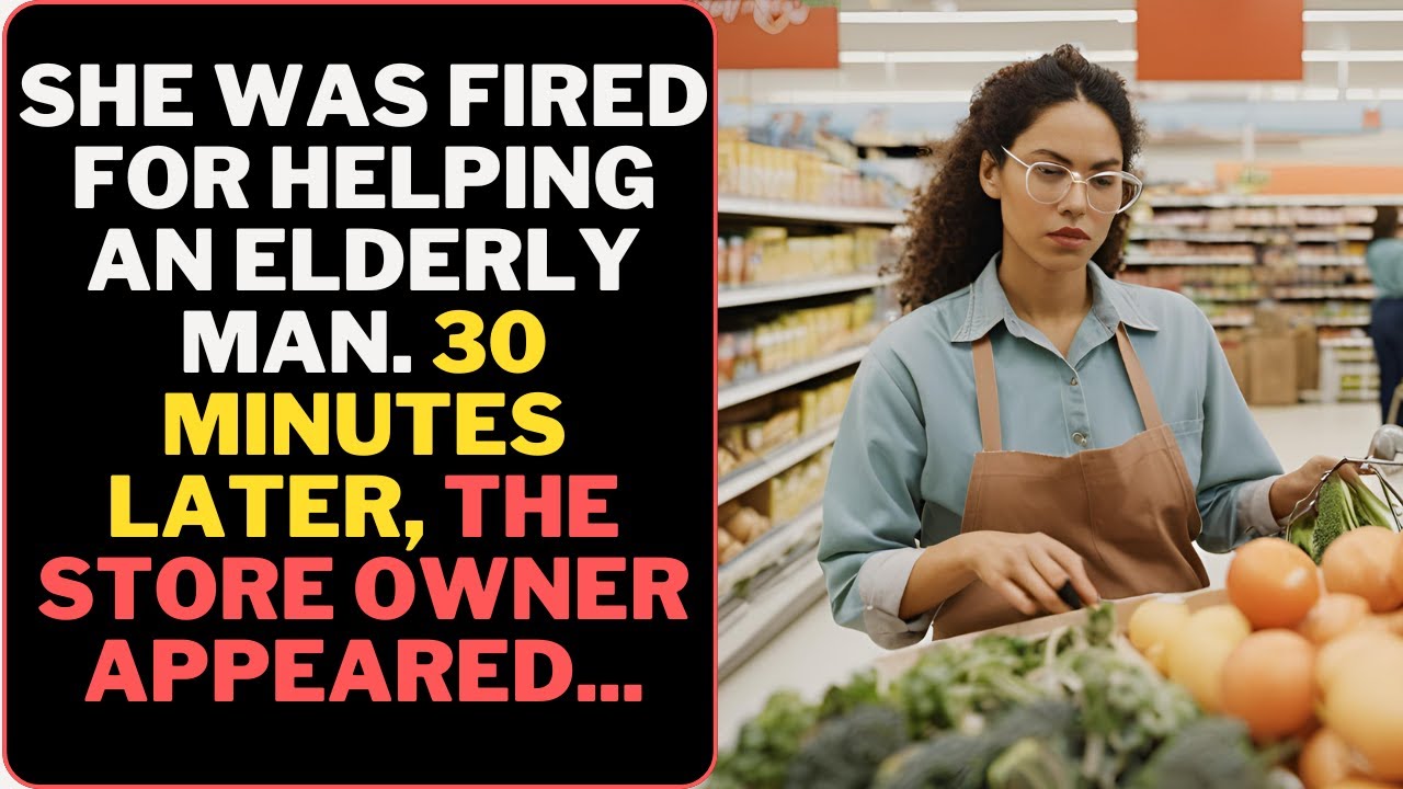 FIRED FOR HELPING AN ELDERLY MAN. 30 MINUTES LATER, THE STORE OWNER ...