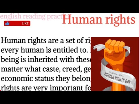 595,Human rights english reading paragraph/English reading practice ...