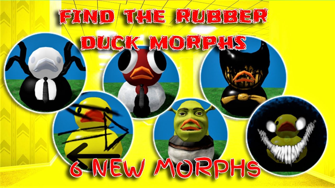 Find The Rubber Duck Morphs - 6 NEW Rubber Duck Morphs! [BACKROOMS ...