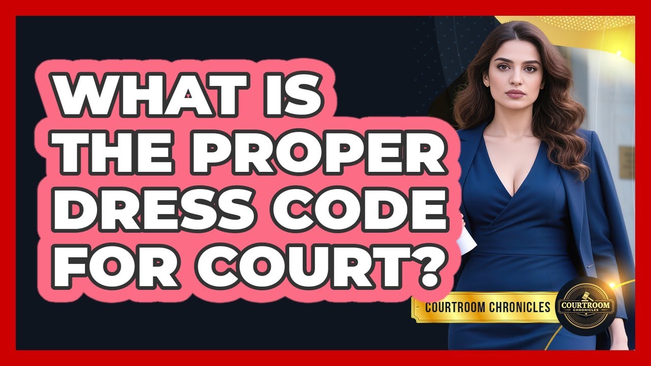 What Is The Proper Dress Code For Court? - Courtroom Chronicles - YouTube