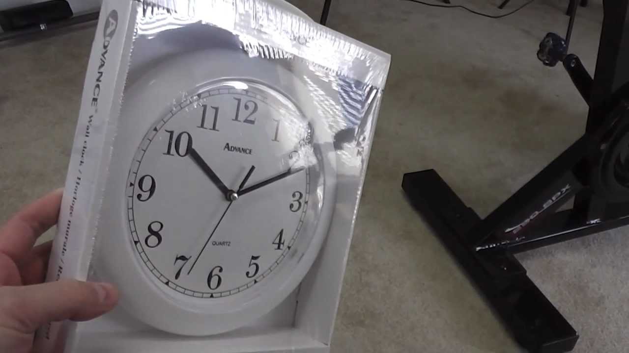 Geneva Clock Co 8001 Advance Wall Clock (White) Unboxing - YouTube