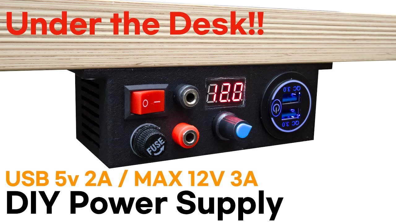 Making DC Power Supply Under the Desk - YouTube