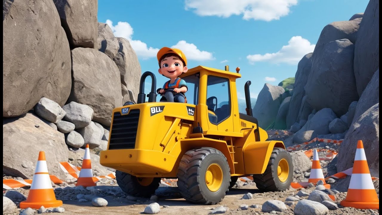 Bulldozer at the Building Site | Exciting Kids Song | Construction ...