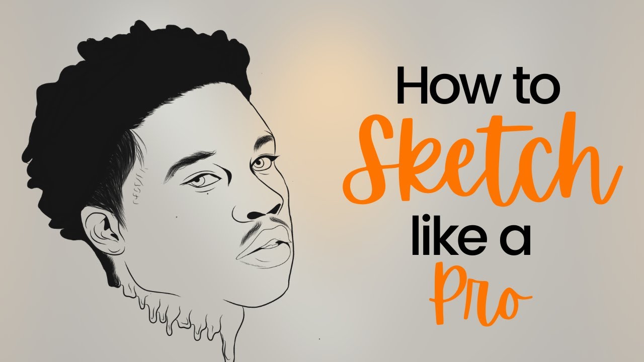 HOW TO CARTOON YOURSELF | ADOBE DRAW TUTORIAL | #1 Sketch | Roddy Ricch ...