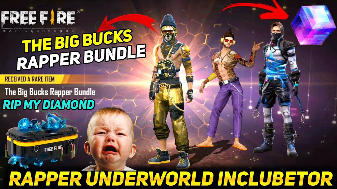The Big Bucks Rapper Bundle || Free Fire Lucky Sipn || Rip My All ...