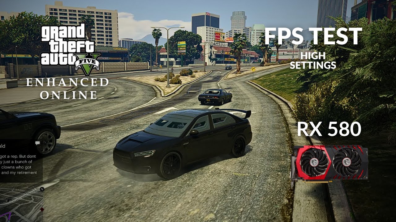 Grand Theft Auto V Online FPS Test | i5 4590 + RX 580 (2048sp)| 1080p ...