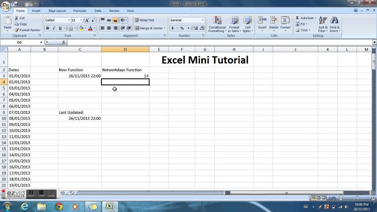 Excel Mini Tutorial - YouTube