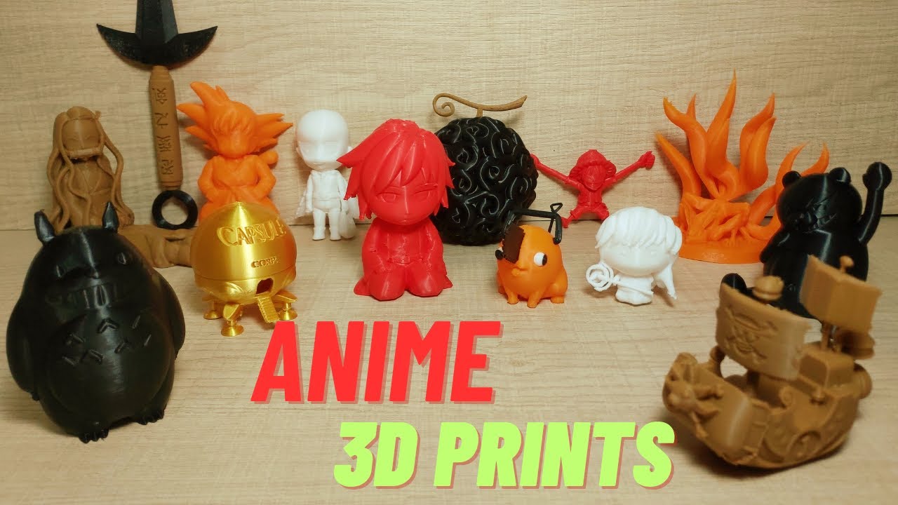 COOL ANIME 3D PRINTED - YouTube