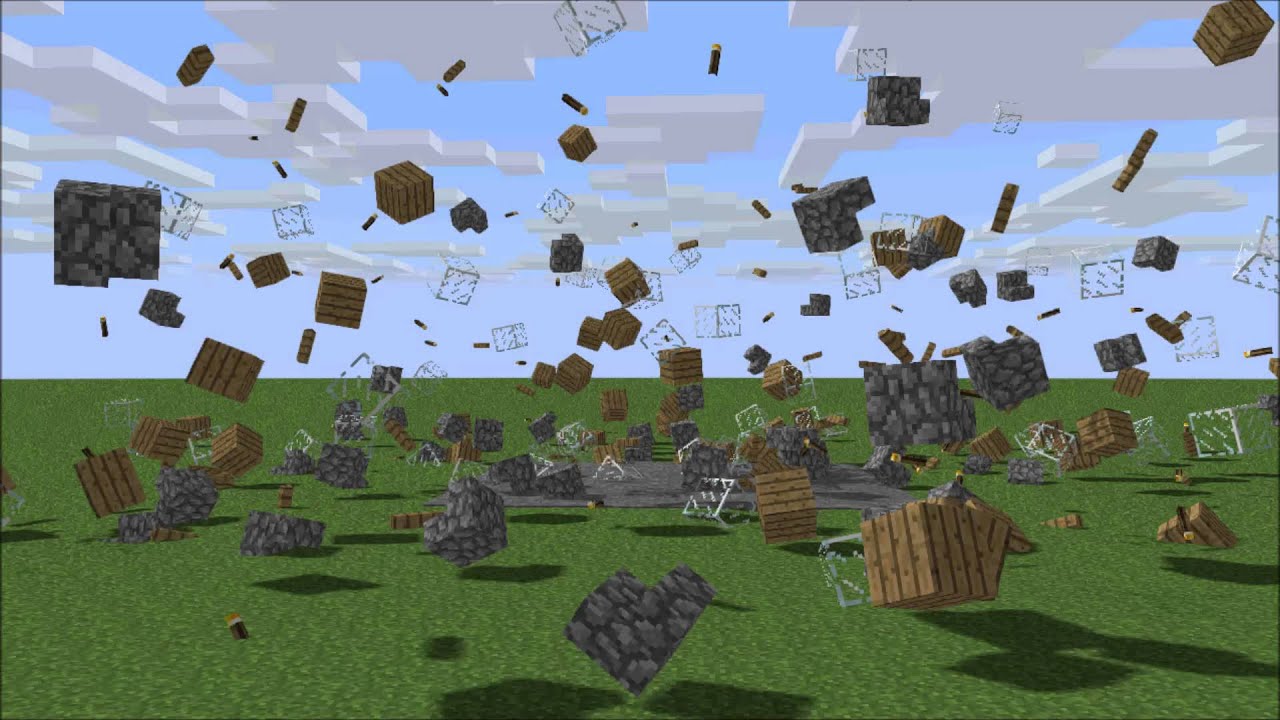 House Explosion (Minecraft animation test) - YouTube