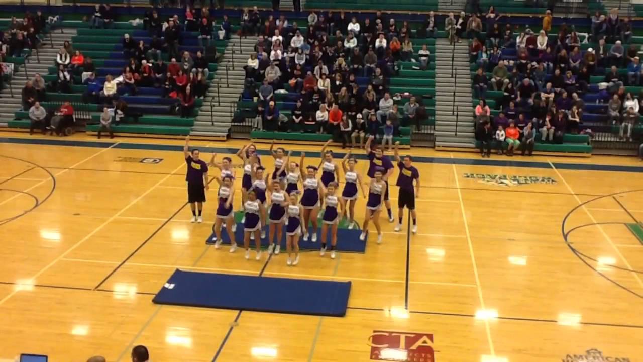 Polson Pirate Cheerleaders Divisional Routine 2014 - view 2 - YouTube