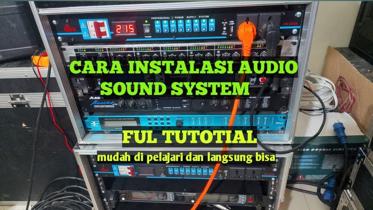 cara instalasi sound system - main 3way full tutorial - YouTube