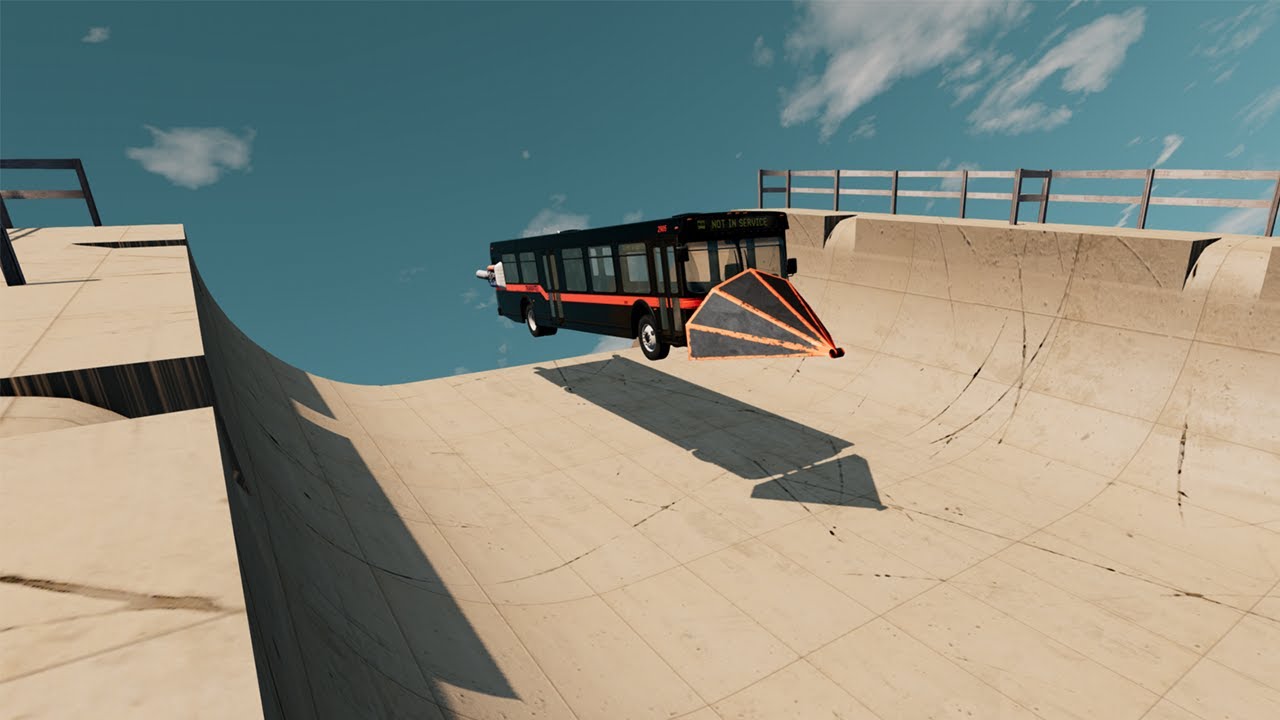 MEGA RAMP - Truck and Bus Vs Mega Ramp - Beamng Drive - MS Gaming ...