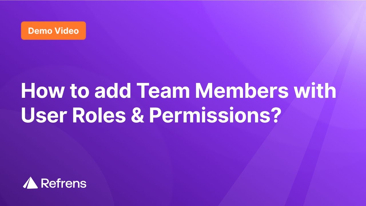 How to Add Team Members with User Roles & Permission Controls? - YouTube