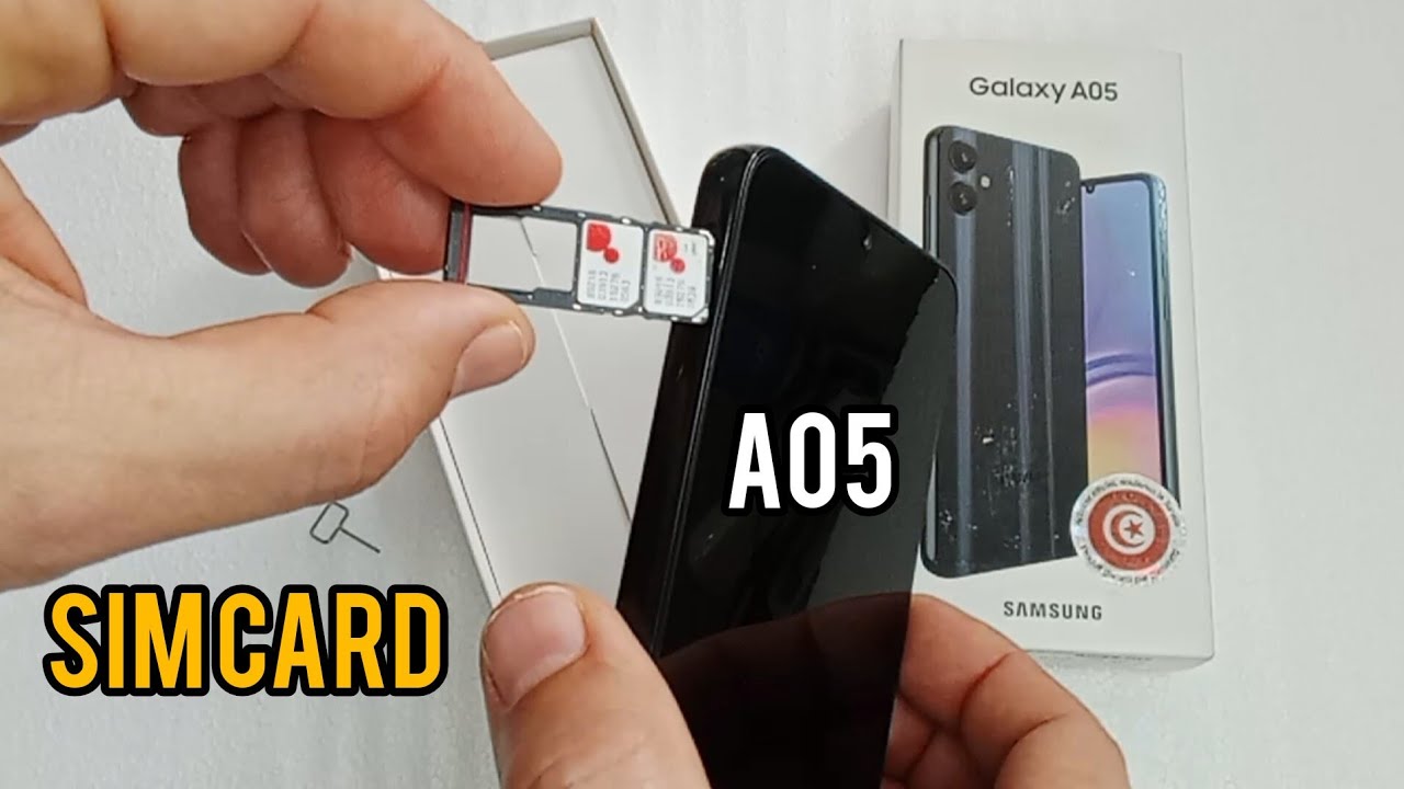 How to put a SIM card in Samsung Galaxy A05 - YouTube