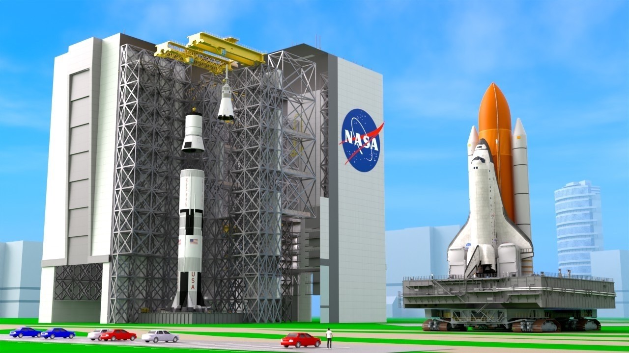 Where does NASA build rockets? (Vehicle Assembly Building) - YouTube