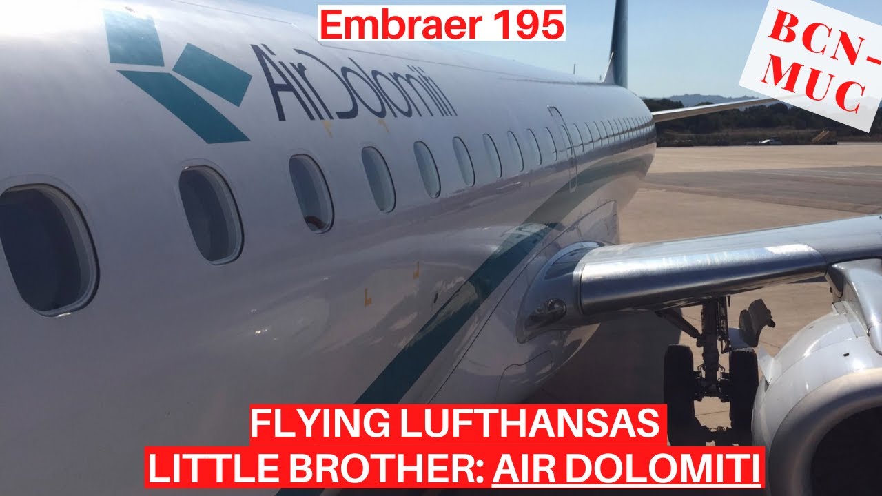 TRIPREPORT 4K | AIR DOLOMITI EMBRAER E195 | BARCELONA - MUNICH - YouTube