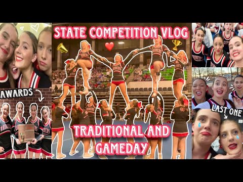 State Cheer Competition Vlog | Traditional & Gameday | Awards | Dancing ...