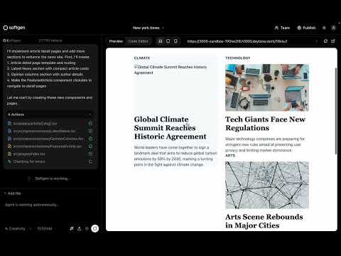 Cloning The New York Times With AI - Softgen.ai - YouTube