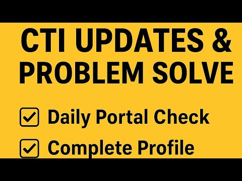 CTI portal open & apply now | apply k liye 03067819873 || CTI official ...