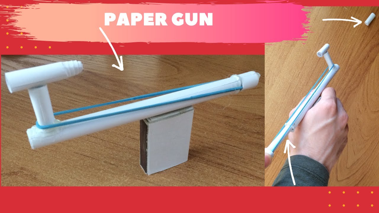 How To Make Paper Fun Easy and Fast | MatchBox Gun | Paper Gun | Paper ...