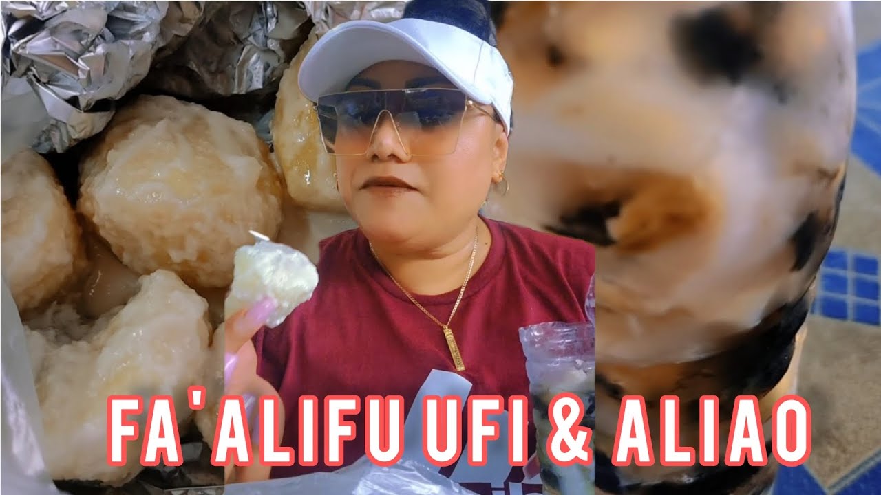 Eating fa'alifu ufi and aliao at the Savalalo market. #viralvideo # ...