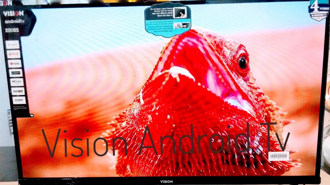 Vision 32"LED TV E10 Android Smart Infinity - YouTube