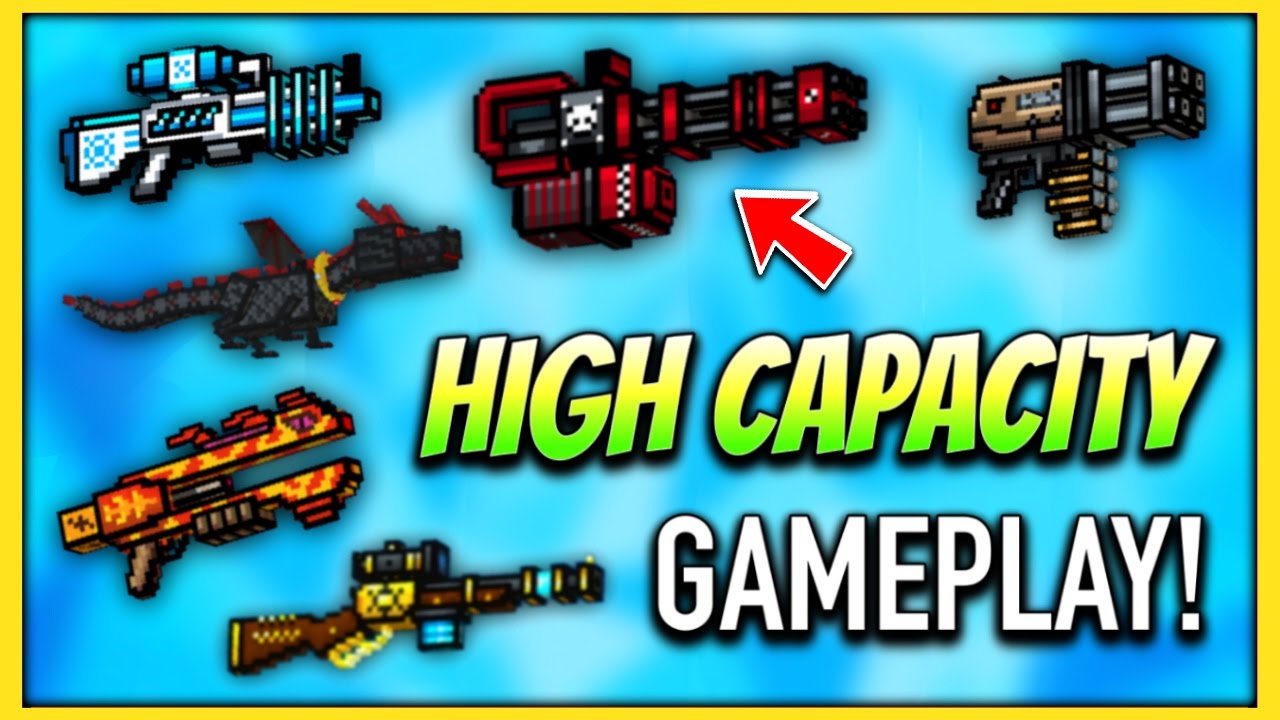 Pixel Gun 3D - High Capacity Weapon Gameplay! - YouTube