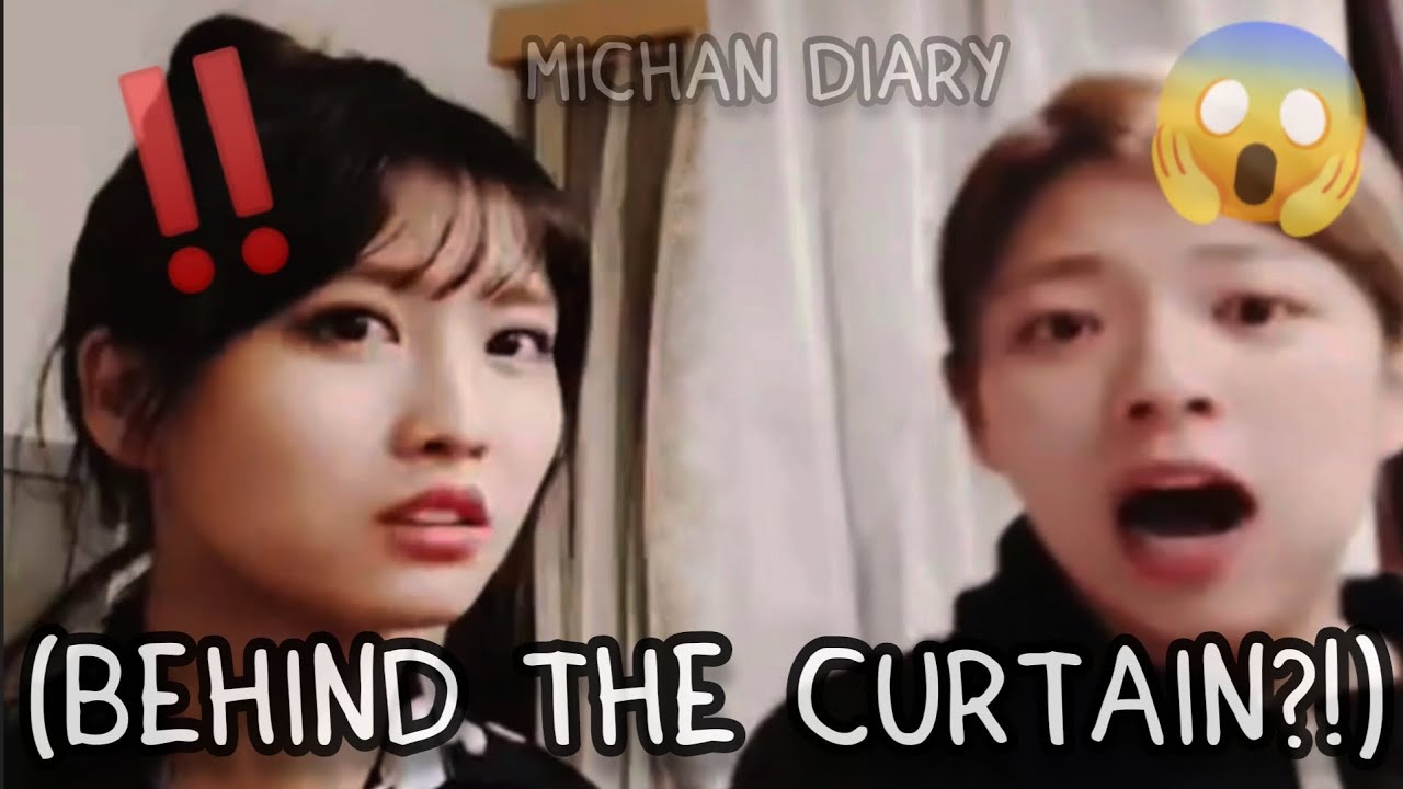 momo got scared when jeongyeon said there was something *behind the ...