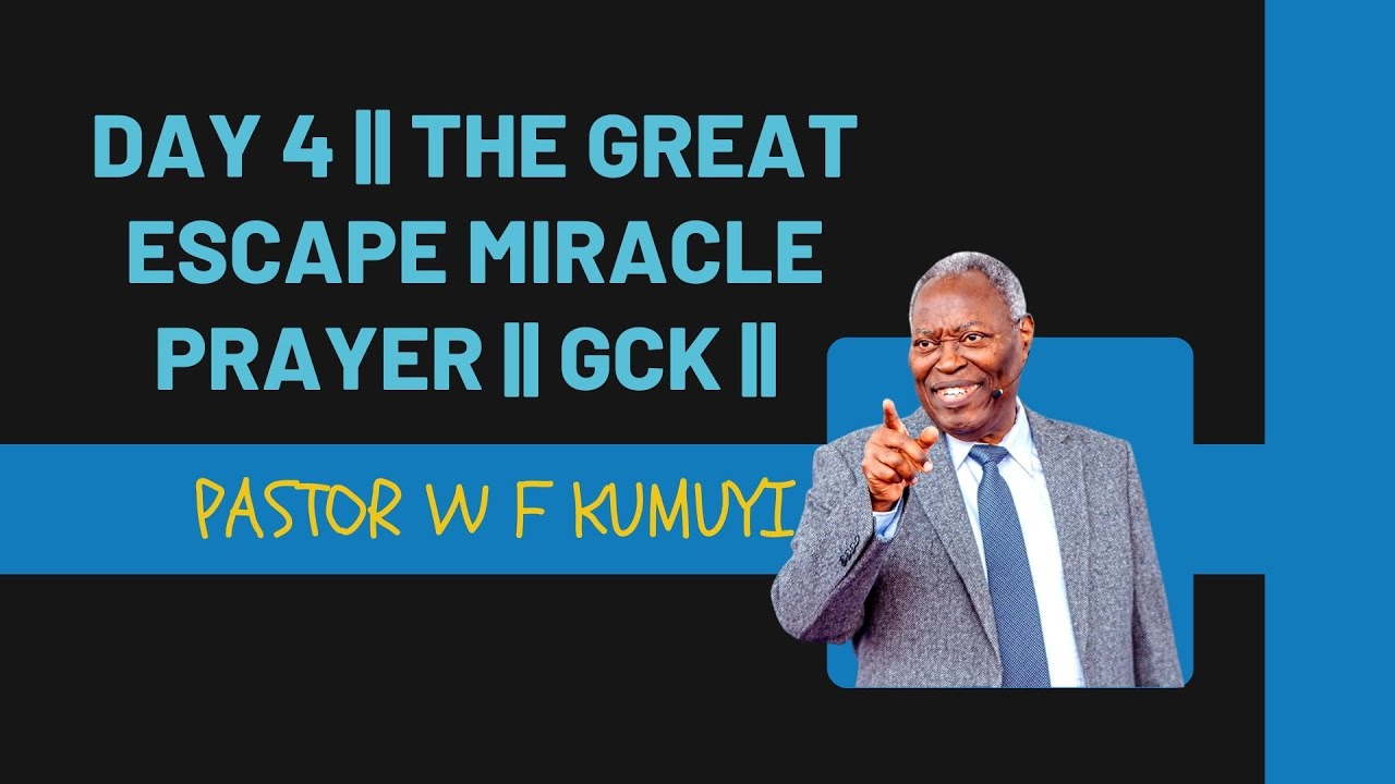 Day 4 || The Great Escape || GCK || PASTOR W F KUMUYI - YouTube