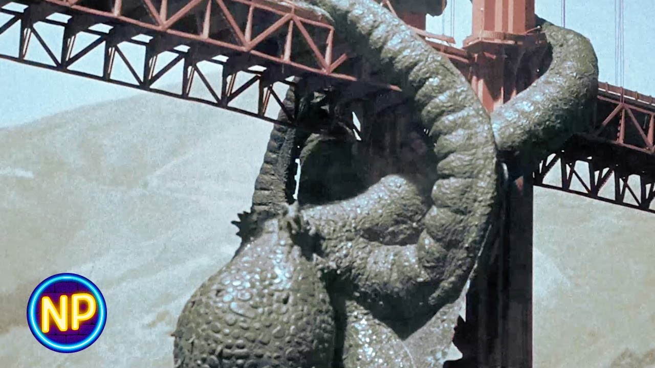 The Monster Destroys the Golden Gate Bridge | It Came From Beneath The ...