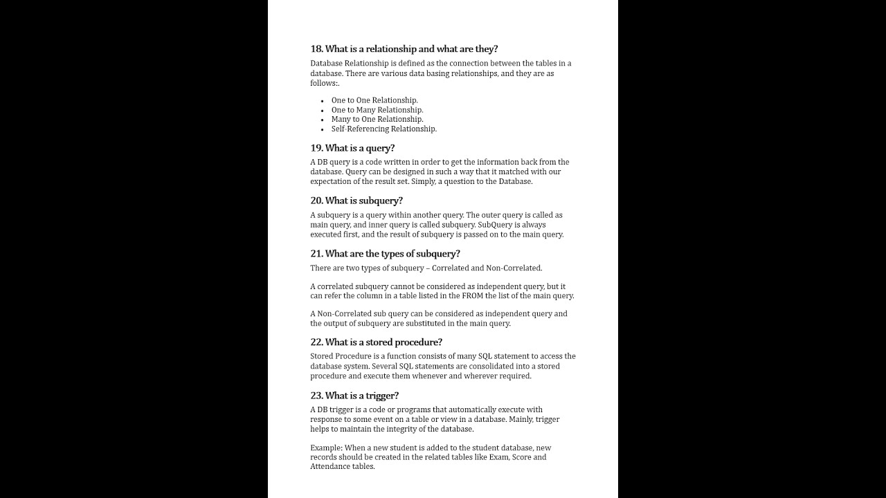 Frequently Asked SQL Interview ions And Answers For Freshers And Frequently Asked SQL Interview ions And Answers For Freshers And