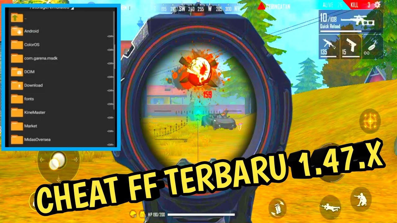 CHEAT FREE FIRE TERBARU 1.47.X - GARENA FREE FIRE - YouTube