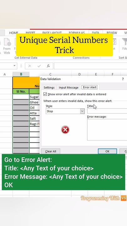 Microsoft Excel Tricks And Shortcuts Unique Serial No Shorts Excel Exceltips