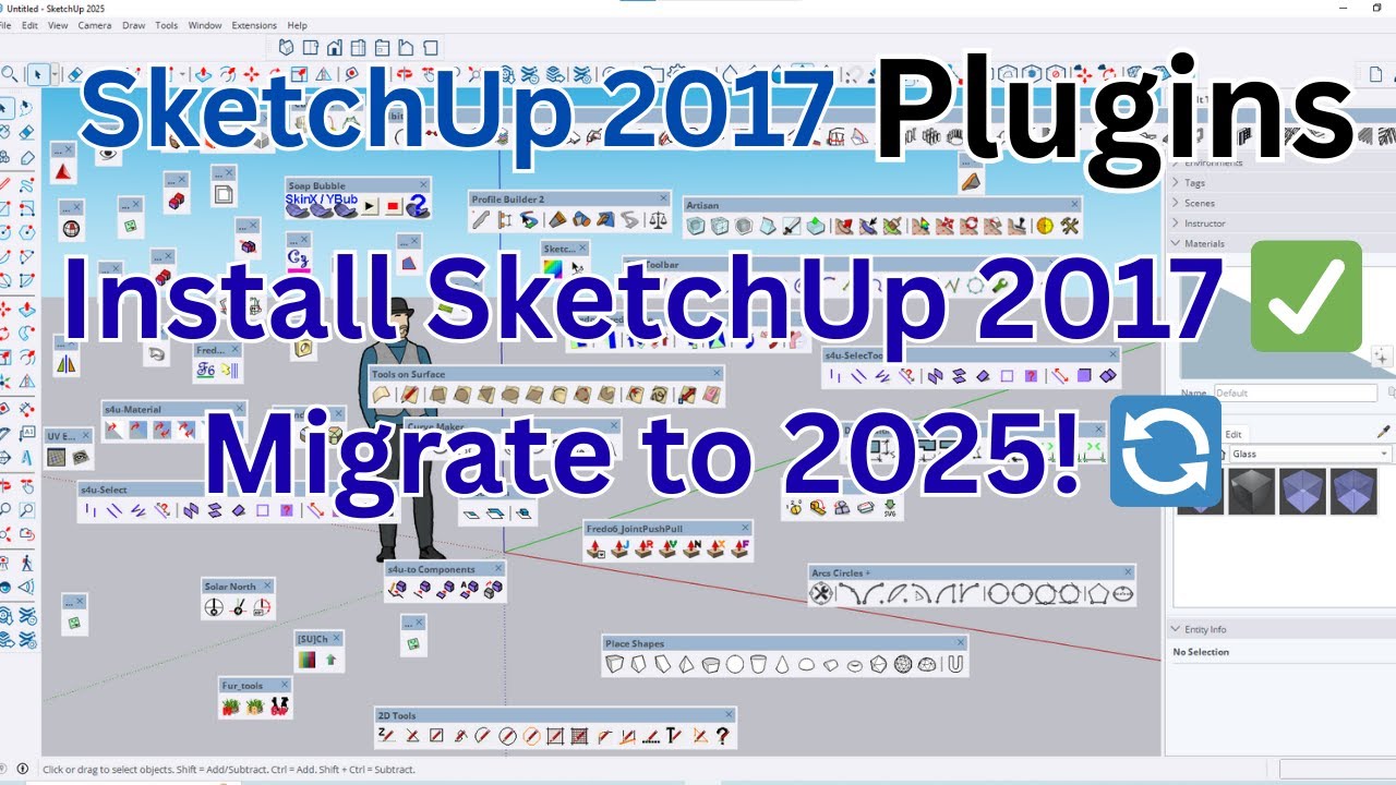 How to Install SketchUp 2017 Plugins & Use Them in SketchUp 2025 - YouTube