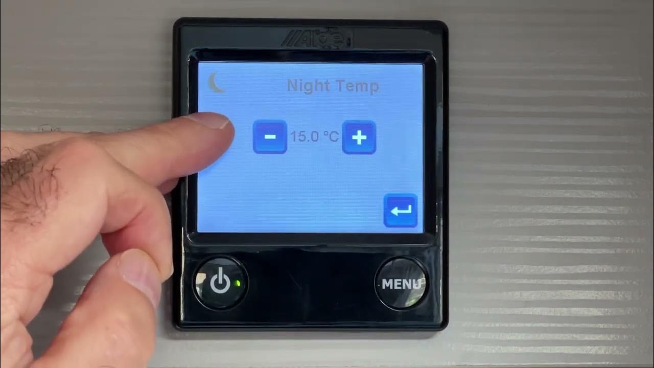 Alde Night Mode in the 3020 Control Panel - YouTube