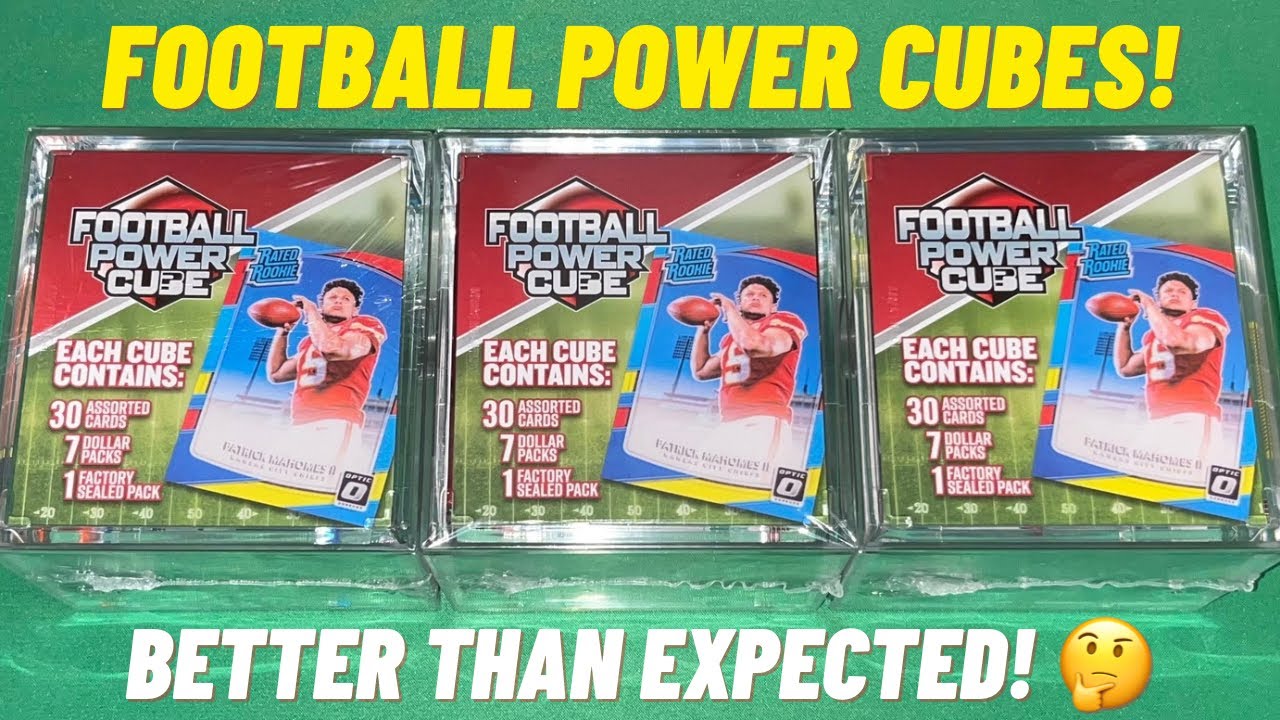 Football Power Cube Opening Review! Football Card Mystery Box Repack ...