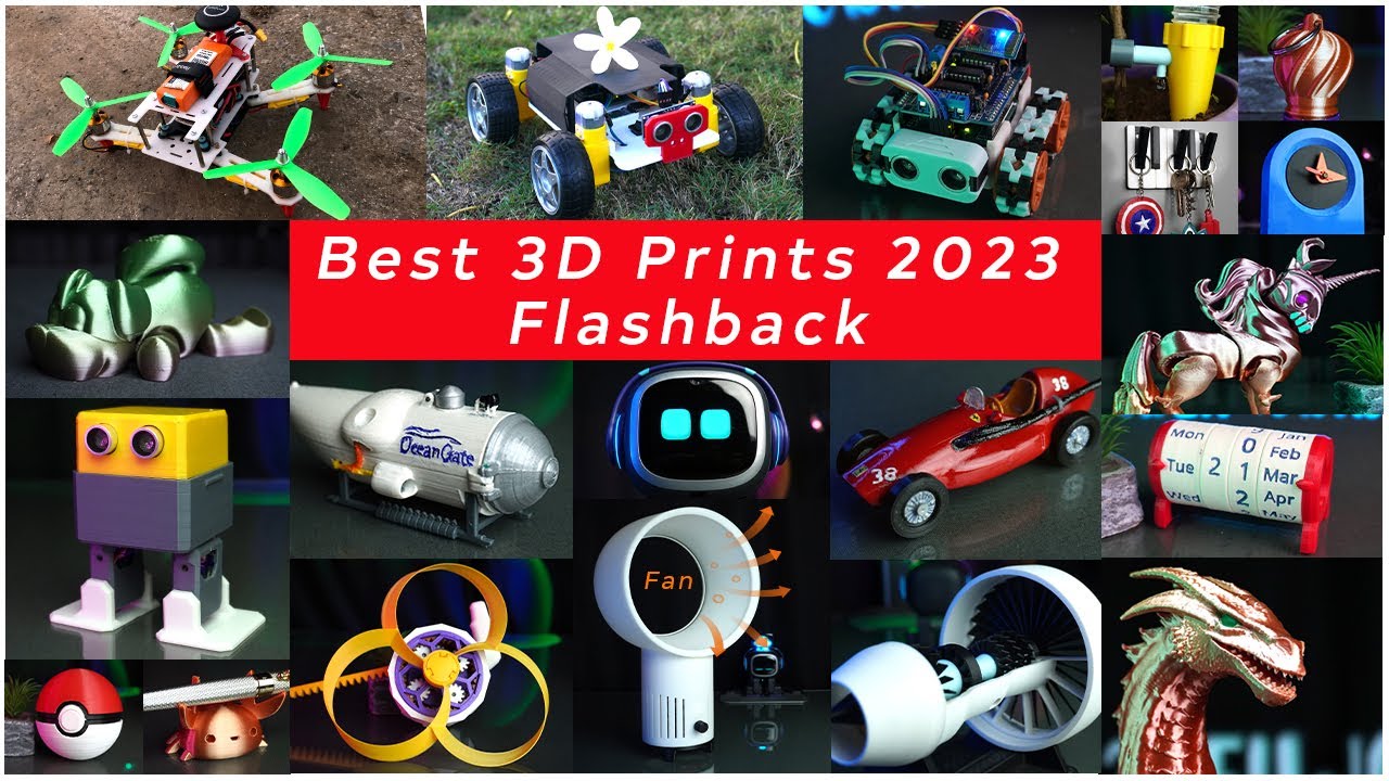 Flashback 3D Prints 2023 | Best Moments of 3D Printing in 2023 #3dprinting - YouTube